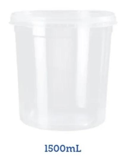 Kit Pote Redondo 1500ml c/25 Cristalcopo - Pote Descartável - Magazine Luiza