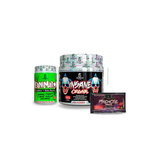 Kit Pre-Treino Insane Original 300g + Reanimator - 300g- Demons Labz ...