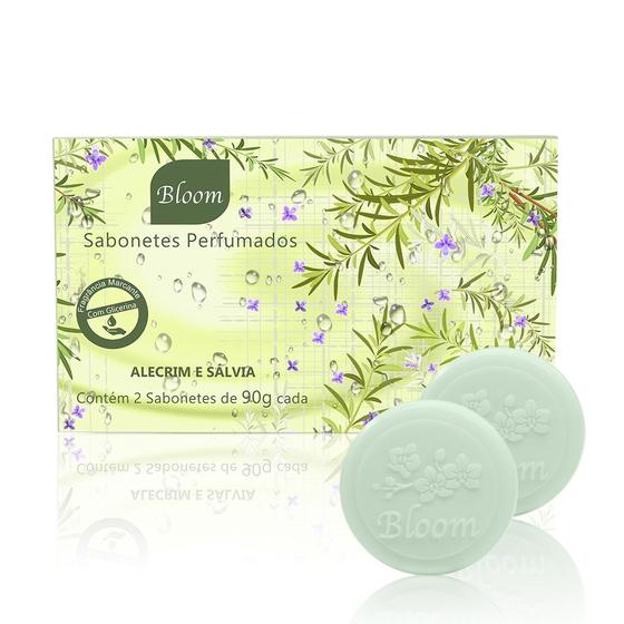 Kit Presente Estojo com 2 unidades Sabonete 90g cada Bloom - Aromática ...
