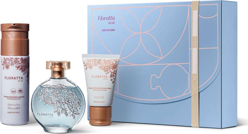 Kit Presente Floratta Blue: Desodorante Colônia 75ml + Loção Corporal ...