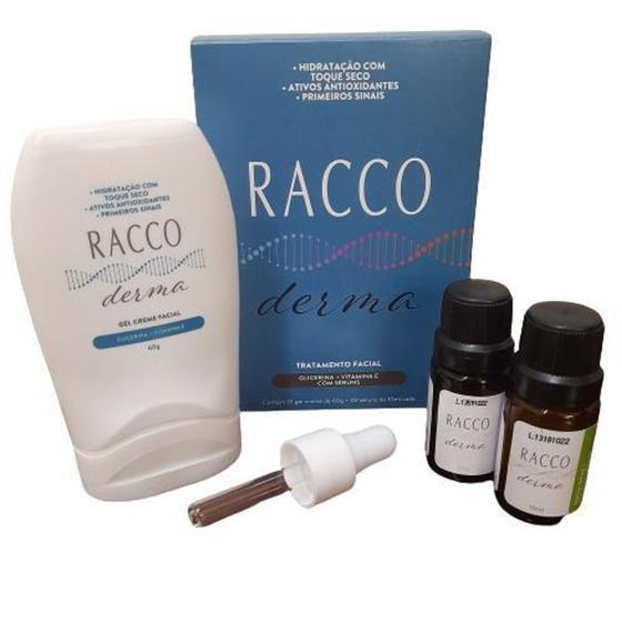 Kit Primeiros Sinais Antioxidante Racco Derma Tratamento Facial Gel ...