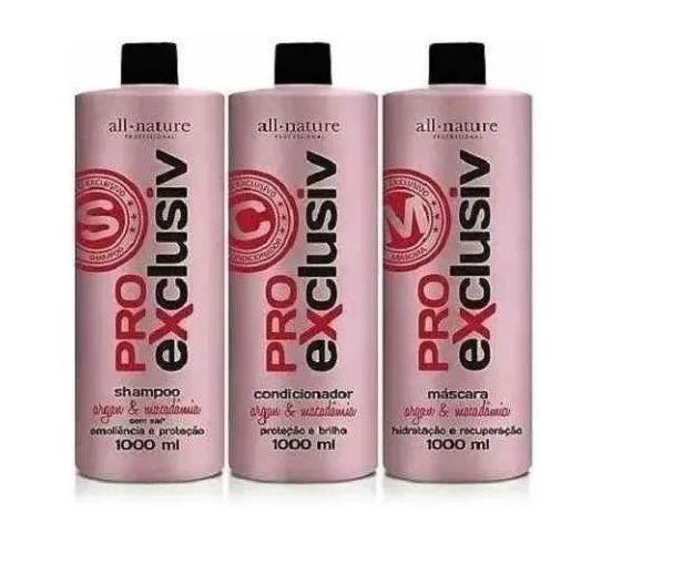 Kit Pro Exclusiv All Nature - Shampoo + Condocionador + Máscara ...