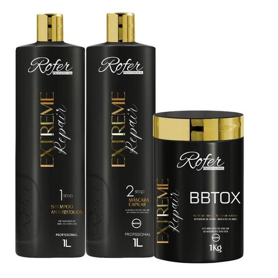 Kit Progressiva + Botox Extreme Repair Blond Rofer 3x1L - Rofer ...