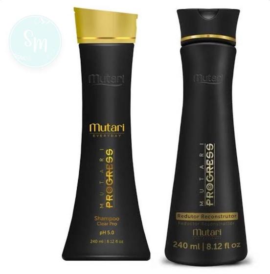 Kit Progressiva Sem Formol + Shampoo Progress - Mutari - Progressiva ...