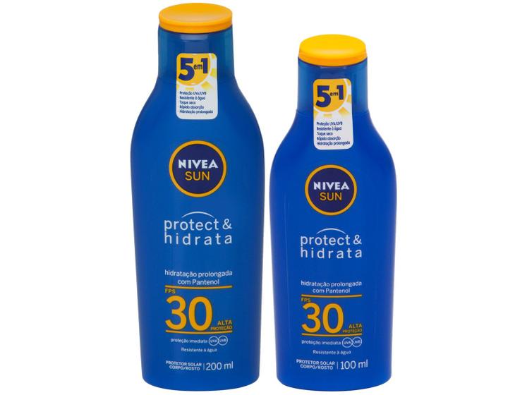 Kit Protetor Solar Corporal Nivea FPS 30 - Sun Protect & Hidrata ...
