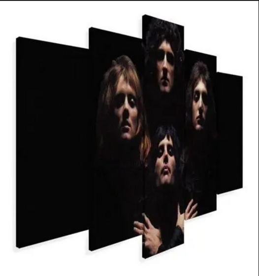 Kit Quadros Decorativos 4k 120cm x 60 cm banda queen musicas - Ferro ...