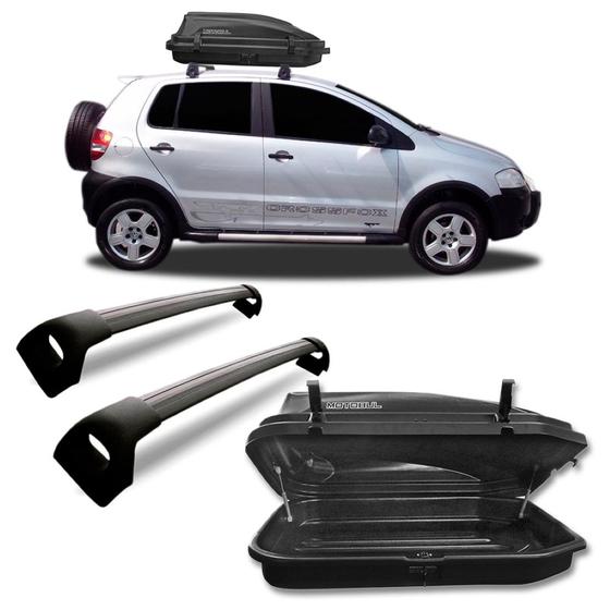 Kit rack bagageiro fox cross fox preto com baú 270 litros - NACIONAL ...