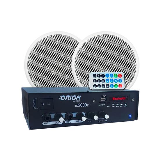 Kit Receiver Orion + 2 Arandelas De Som Ambiente Embutir 55w - Caixas ...