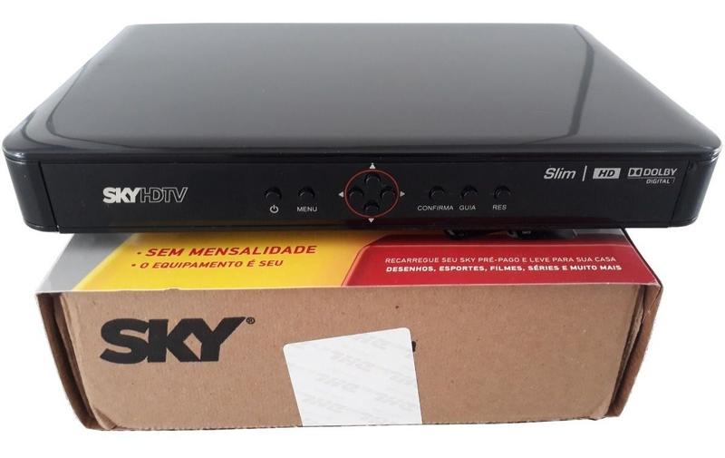 Kit Receptor Sky Pré Pago Hd + Recarga Digital 30 Dias - Antena ...