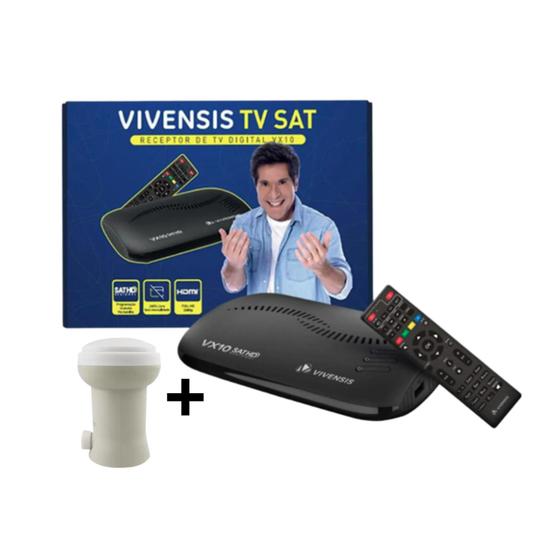 Kit receptor vivensis vx10 + lnb simples single vivensis - Receptor ...