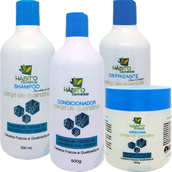 Kit Reconstrução e Cauterização Capilar Recarga De Queratina ...