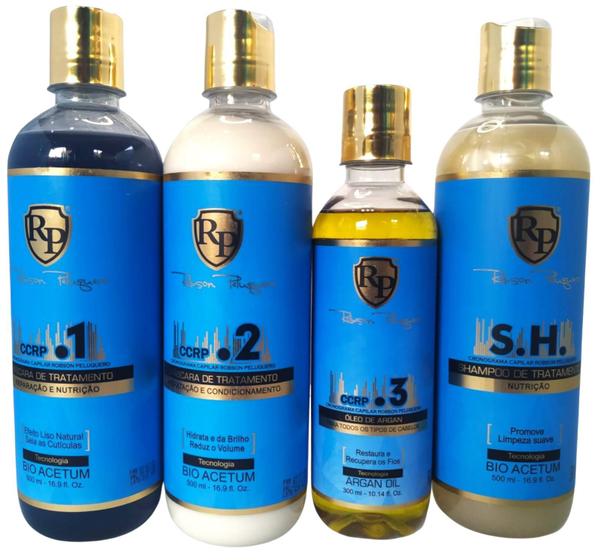 Kit Reconstrução Robson Peluquero Ccrp 4X1 Profissional Rp - Kit de ...