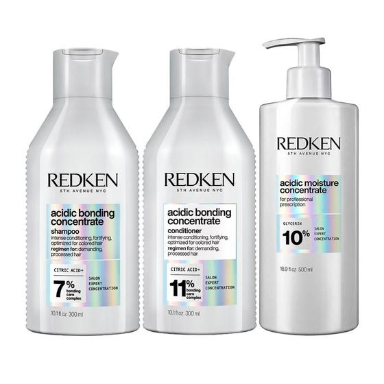 Kit Redken ABC - Sh 300ml + Cond 300ml + Tratamento 500ml - Kit de ...