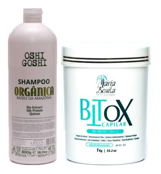 Kit Redutor De Volume Escova Selagem Botox Profissional Liss - Maria ...