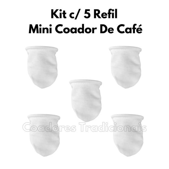 Kit Refil Mini Coador De Café Individual 5 Unidades - Original ...
