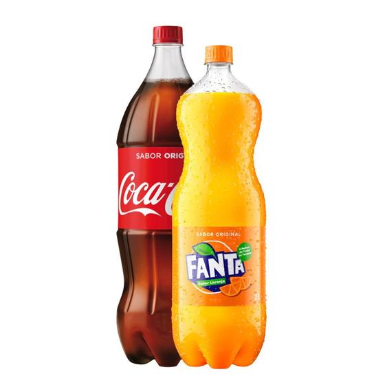 Kit Refrigerante Coca Cola Pet 2 Litros e Refrigerante Fanta Laranja Pet 2 Litros - Bebidas ...