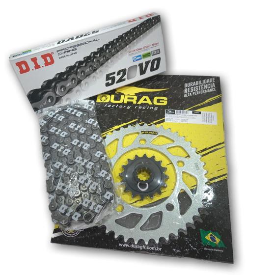 KIT RELAÇÃO DURAG / DID V0 YAMAHA MT03 MT-03 660cc - DID / DURAG - Kit ...