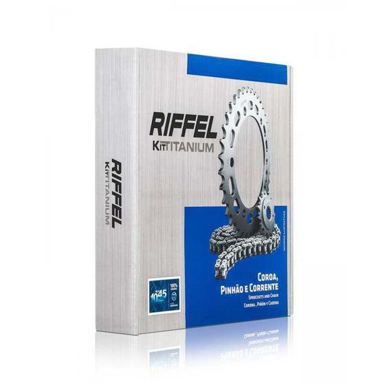 Kit relação riffel com corrente titanium 1045 fazer 150 - Kit Relação ...