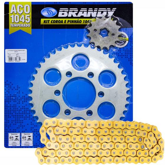 Kit Relação-Transmissão Yamaha Xt 225/ Tdm 225 Corrente Dourada C ...