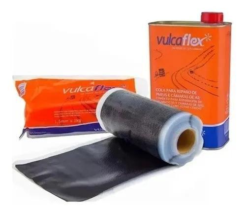 Kit Remendo Quente Vulcanite + Cola Preta - Kit Vulcaflex - Câmara de ...