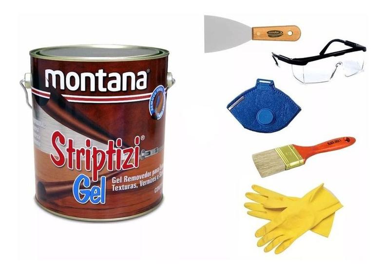 Kit Removedor Tintas Verniz Texturas Striptizi Gel 3,6lt - MONTANA ...