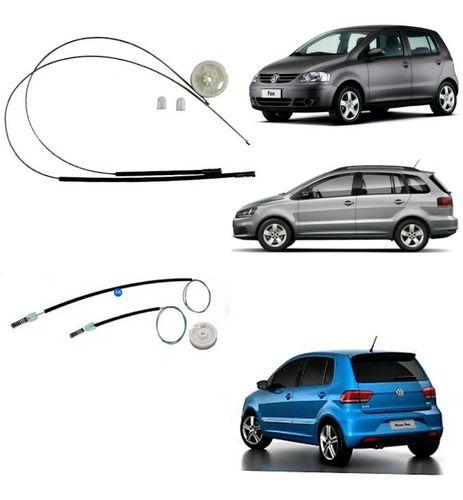 Kit Reparo De Cabos De Maquina Vidro Elétrico Dianteiro+Traseiro ...