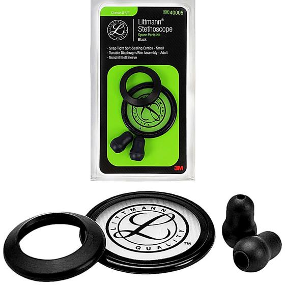 Kit Reposição Estetoscópio Littmann Classic II 40005 - Preto ...