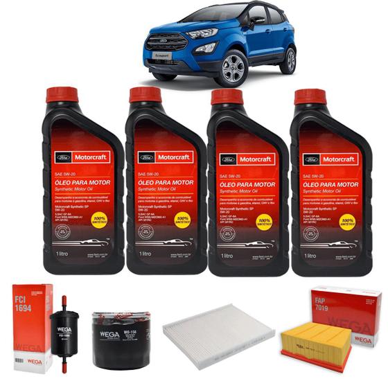 Kit Revisão 80.000 Km Ford Ecosport 1.5 2017 2018 2019 2020 ...