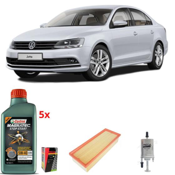 Kit Revisão Castrol 5w40 Vw Jetta Tsi 2.0 200cv 2011 2012 - Autopeças ...