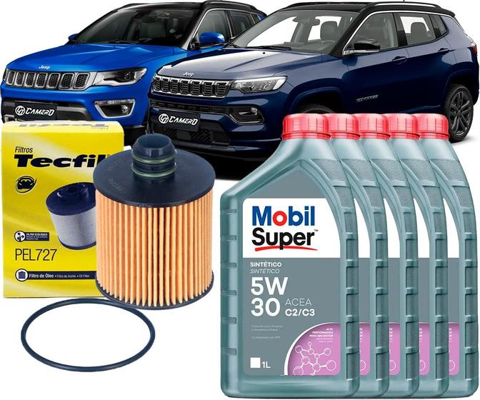 Kit Revisão Troca De Óleo 5w30 e Filtro Jeep Compass 2.0 Diesel 2016 ...