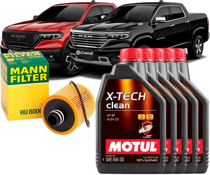 Kit Revisão Troca De Óleo 5w30 e Filtro Ram Rampage 2.0 Diesel 2023 ...