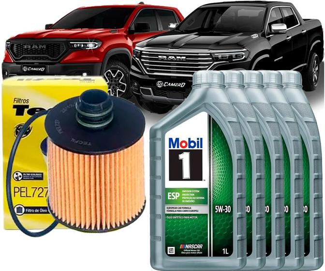 Kit Revisão Troca De Óleo 5w30 e Filtro Ram Rampage 2.0 Diesel 2023 ...