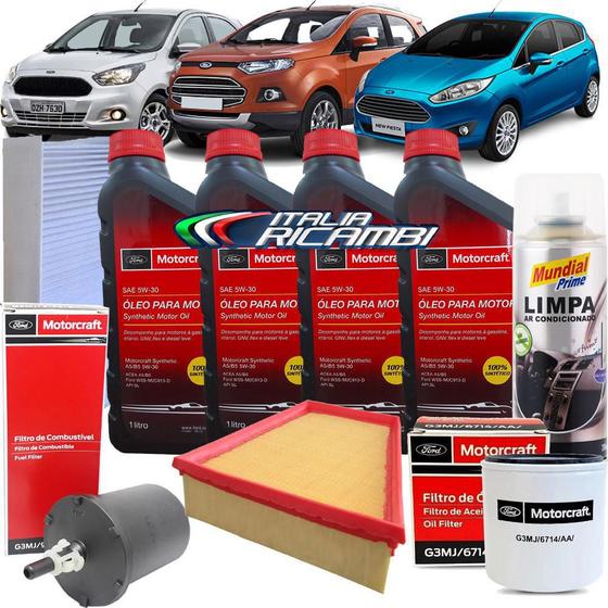 Kit Revisão Troca Oleo 5W30 E Filtros New Fiesta Ecosport Ka - Ford - Outros Automotivo ...
