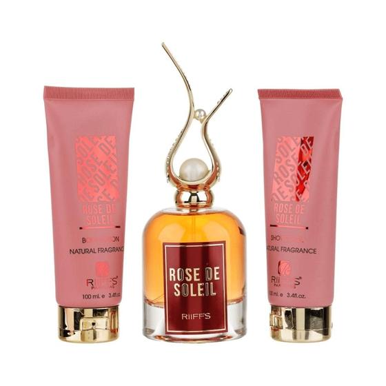 KIT RiiFFS ROSE DE SOLEIL FOR WOMEN EDP 100ML + SHOWER GEL 100ML + BODY ...