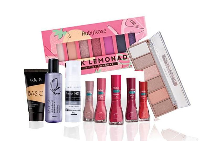 Kit Ruby Rose Vult Dailus Maquiagem e Esmaltes (10 Produtos) - Vult ...