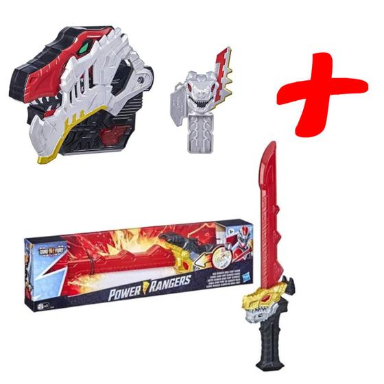 Kit Sabre Power Rangers + Morfador Power Rangers Dino Fury Dino Força ...