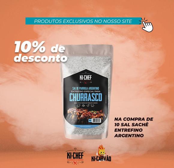 Kit Sal Sachê Argentino 500gr Entre Fino - Ki-Chef - Sal - Magazine Luiza