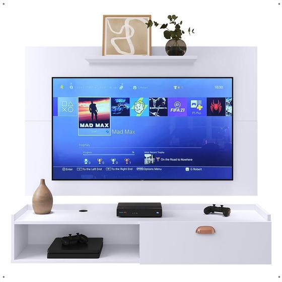 Kit Sala Estar Completa Rack Suspenso Home Classic Painel Star Tv 32 Polegadas Branco - Lojas ...