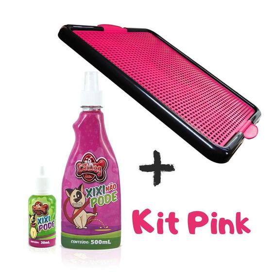 Kit Sanitário Pet Xixi Pode + Xixi Não Pode + Sanitário - Cat Dog & Cia ...