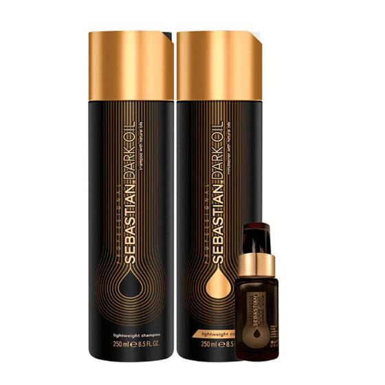 Kit Sebastian Dark Oil Shampoo, Condicionador e Oleo Capilar ...