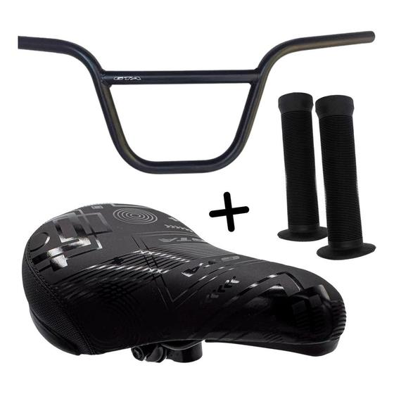 Kit Selim Manopla Guidão Banco Bike Bmx Bicicleta Wheeling Grau Rl Tipo ...