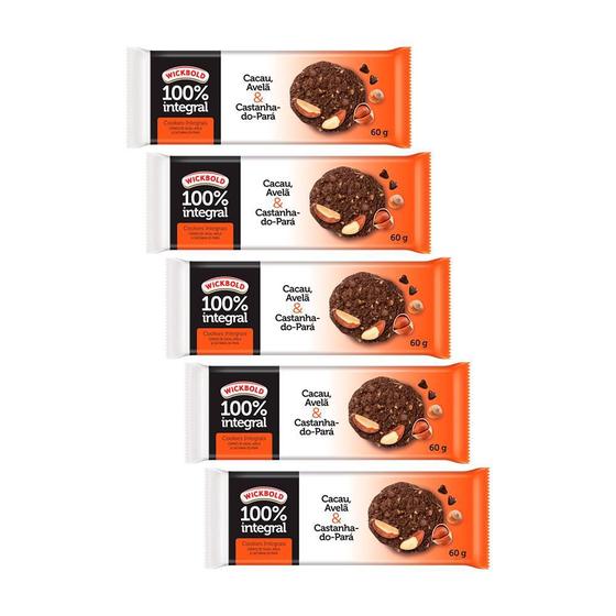 Kit Semanal Cookie 100% Int Cacau,Avelã,Cast 60G - Wickbold - Alimentos ...
