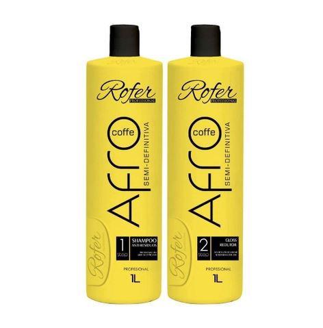 KIT SEMI DEFINITIVA AFRO COFFE ROFER 2X1L + Affo Coffee Intensificador ...