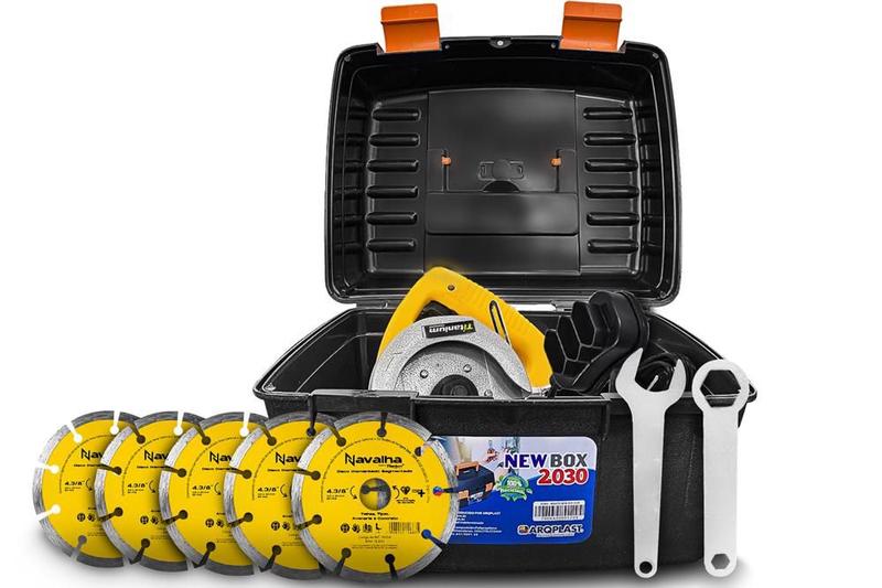 Kit serra marmore titanium c/ 5 discos corte e extensão - Serra Mármore ...