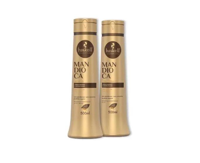 Kit Shampoo & Condicionador Haskell Mandioca 500ml - Kit Shampoo e Condicionador - Magazine Luiza