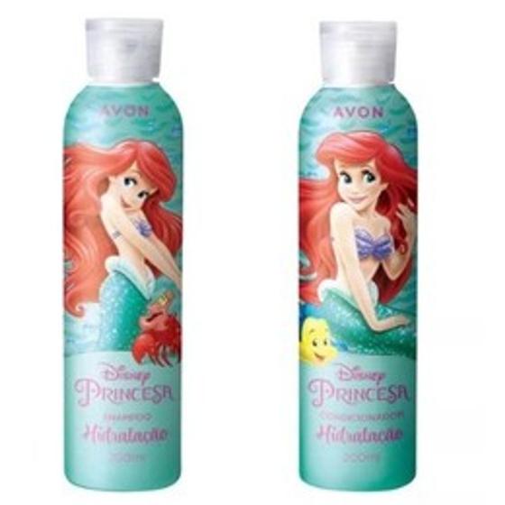 Kit shampoo + condicionador princesa disney ariel avon hidrataçao - Kit ...