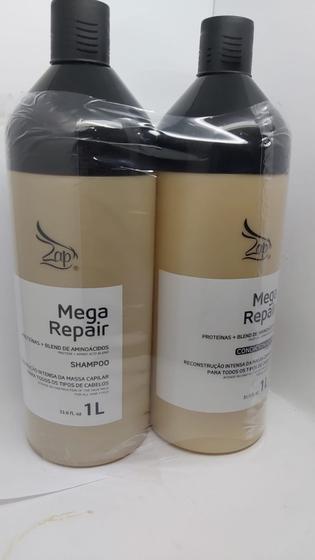 Kit (Shampoo + Condicionador) Zap Mega Repair 1L - Kit Shampoo e Condicionador - Magazine Luiza