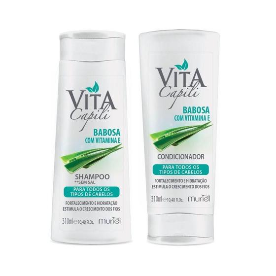 Kit Shampoo E Condicionador Muriel Vita Capili Babosa 310Ml - Kit ...
