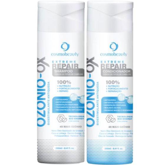 Kit Shampoo e Condicionador Ozônio OX Extreme Cosmobeauty - Kit Shampoo ...