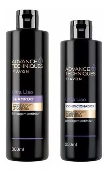Kit Shampoo e Condicionador Ultra Liso Avon 250/300 ml - Kit Shampoo e ...